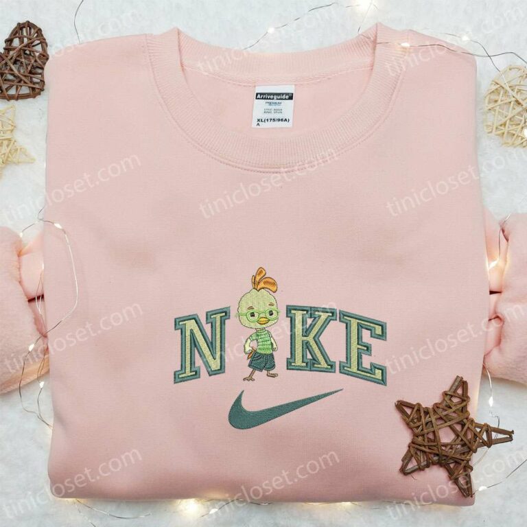 Little Chicken x Nike Cartoon Embroidered Shirt, Disney Characters ...