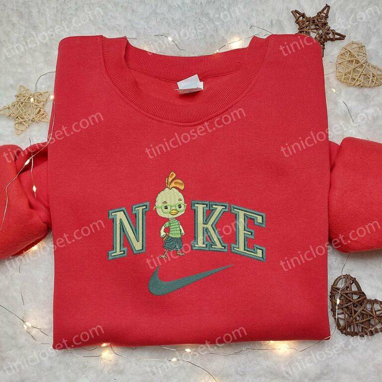 Little Chicken x Nike Cartoon Embroidered Shirt, Disney Characters ...