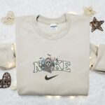 Nike x Ghostface Stitch Embroidered Sweatshirt, Halloween Embroidered T ...