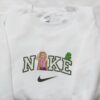 Rapunzel and Lizard x Nike Cartoon Embroidered Shirt, Disney Characters ...