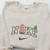 Rapunzel and Lizard x Nike Cartoon Embroidered Shirt, Disney Characters ...