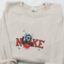 Nike x Stitch Ghostface Calling Embroidered Shirt, Funny Halloween ...
