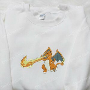 Charizard x Swoosh Anime Embroidered Hoodie, Cool Anime Clothing, Best ...