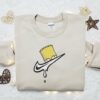 Bart Simpson Melt x Swoosh Cartoon Embroidered Sweatshirt, Nike ...