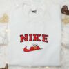 Nike x Elmo Cartoon Embroidered Sweatshirt, Nike Inspired Embroidered ...