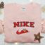 Nike x Elmo Cartoon Embroidered Sweatshirt, Nike Inspired Embroidered ...