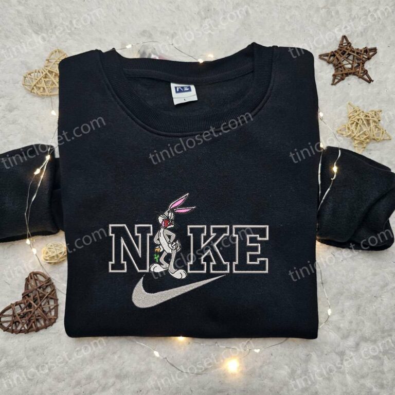Bugs Bunny x Nike Cartoon Embroidered Sweatshirt, Walt Disney ...