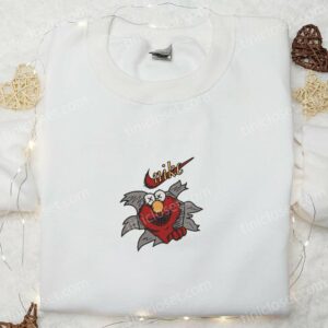 Elmo x Swoosh Cartoon Embroidered Sweatshirt, Nike Inspired Embroidered ...