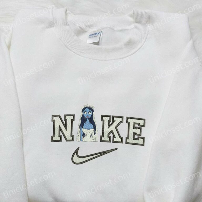 Emily Corpse Bride x Nike Embroidered Sweatshirt, Halloween Embroidered ...