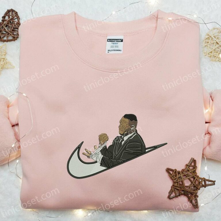 Mike Tyson x Swoosh Embroidered Sweatshirt, Celebrity Embroidered Shirt ...
