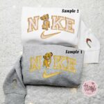 Simba And Nala x Nike Couple Embroidered Shirt, Disney The Lion King ...