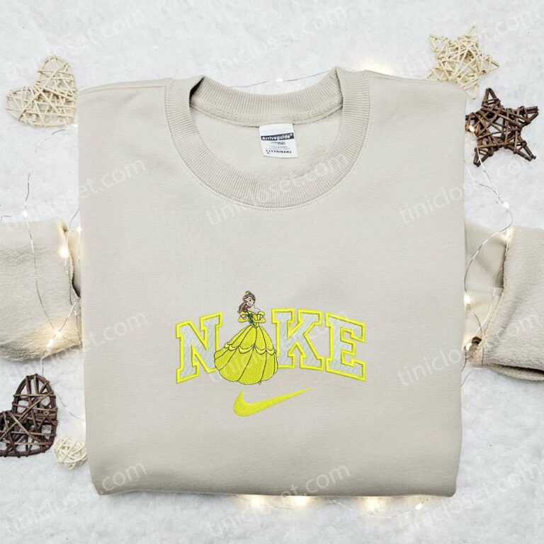 Belle x Nike Embroidered Shirt, Disney Princess Embroidered Hoodie ...