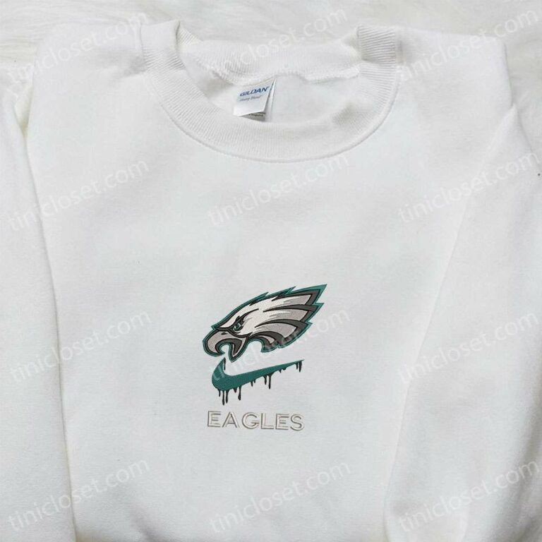 Philadelphia Eagles x Nike Swoosh Drip Embroidered Shirt, NFL Sports ...