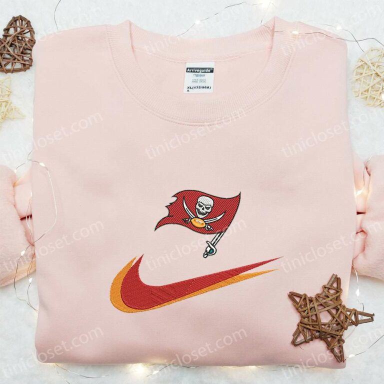 Tampa Bay Buccaneers x Nike Swoosh Embroidered Shirt, NFL Sports ...