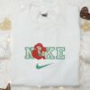 Ariel Flower x Nike Embroidered Shirt, Disney Princess Embroidered ...