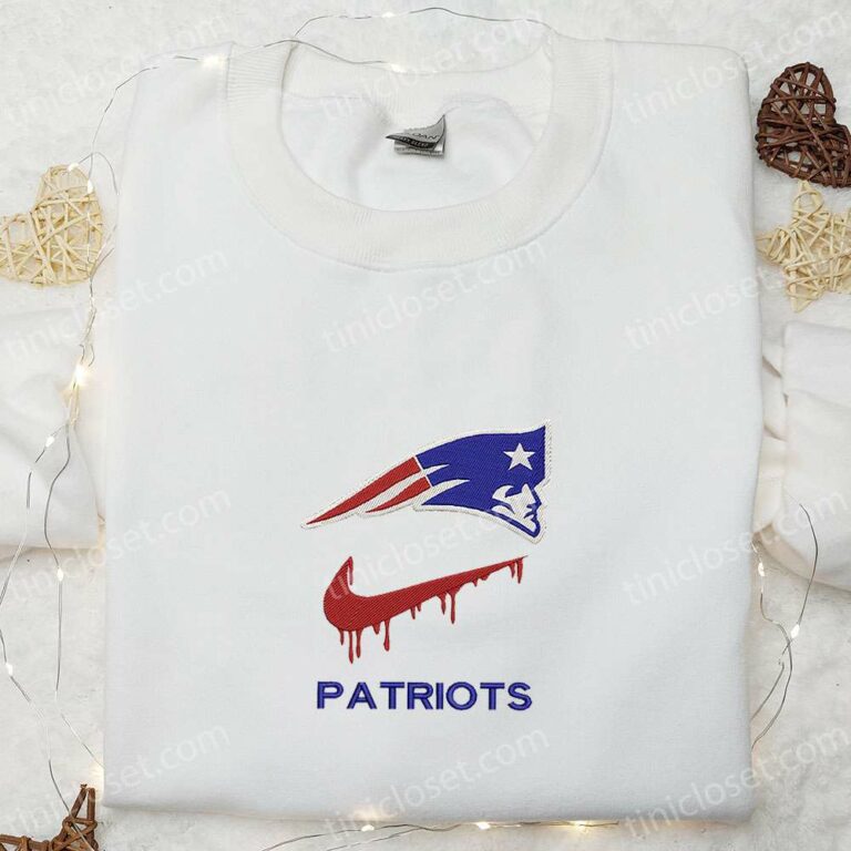 New England Patriots Just Do It x Nike Swoosh Embroidered Shirt, NFL ...