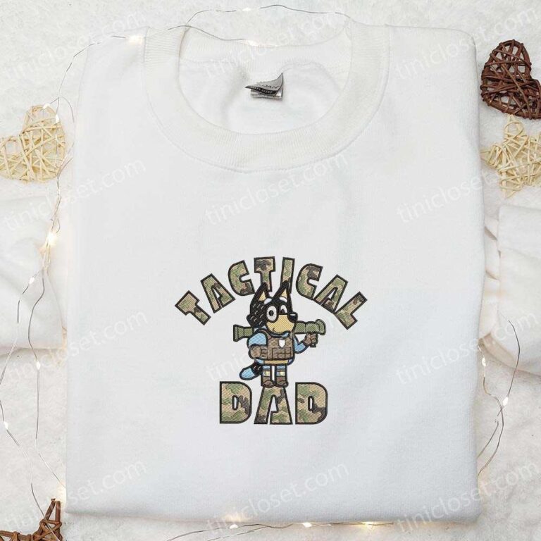 Bandit Heeler Tactical Dad Army Embroidered Shirt - Small Gifts Great Love