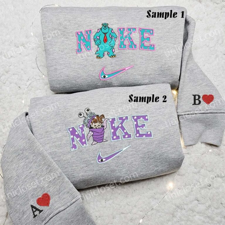 Sully and Boo Monsters Embroidered Couples Shirts - Small Gifts Great Love