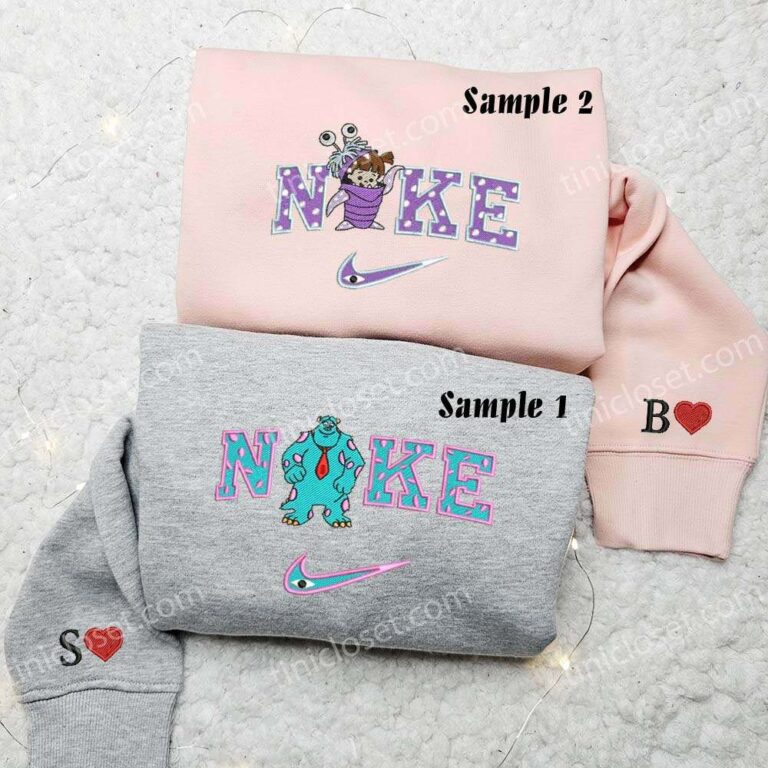 Sully and Boo Monsters Embroidered Couples Shirts - Small Gifts Great Love