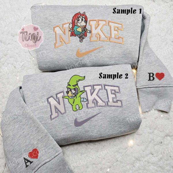 Shrek x Nike Embroidered Sweatshirt, Shrek Cartoon Embroidered Shirt ...