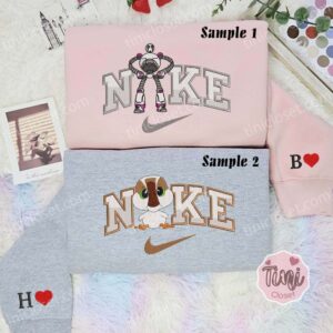 Roz And Brightbill Wild Robot Cartoon Embroidered Couples Shirts ...