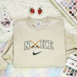 Ghostface x Nike Swoosh Embroidered Hoodie, Nike Inspired Embroidered ...